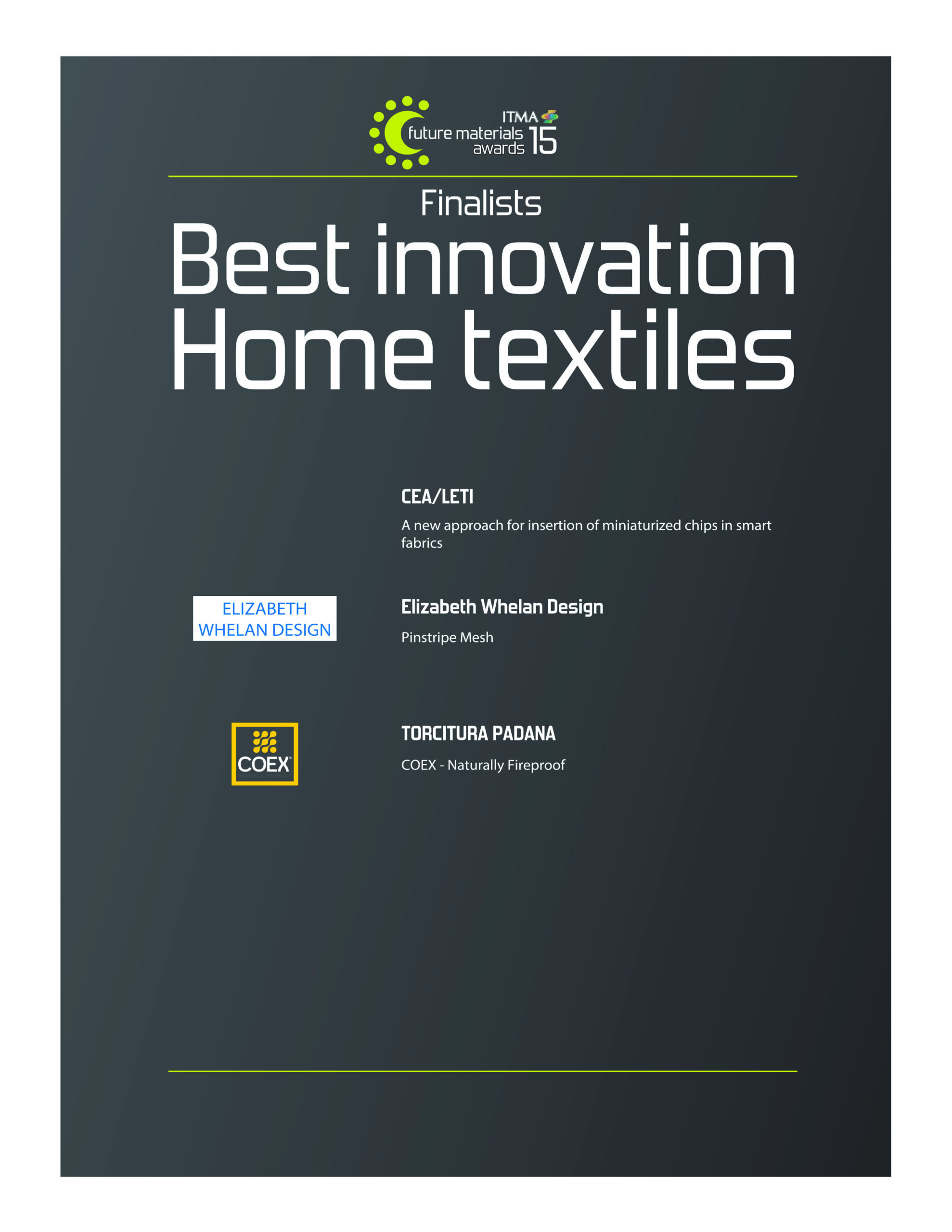 ITMA - Elizabeth Whelan Design